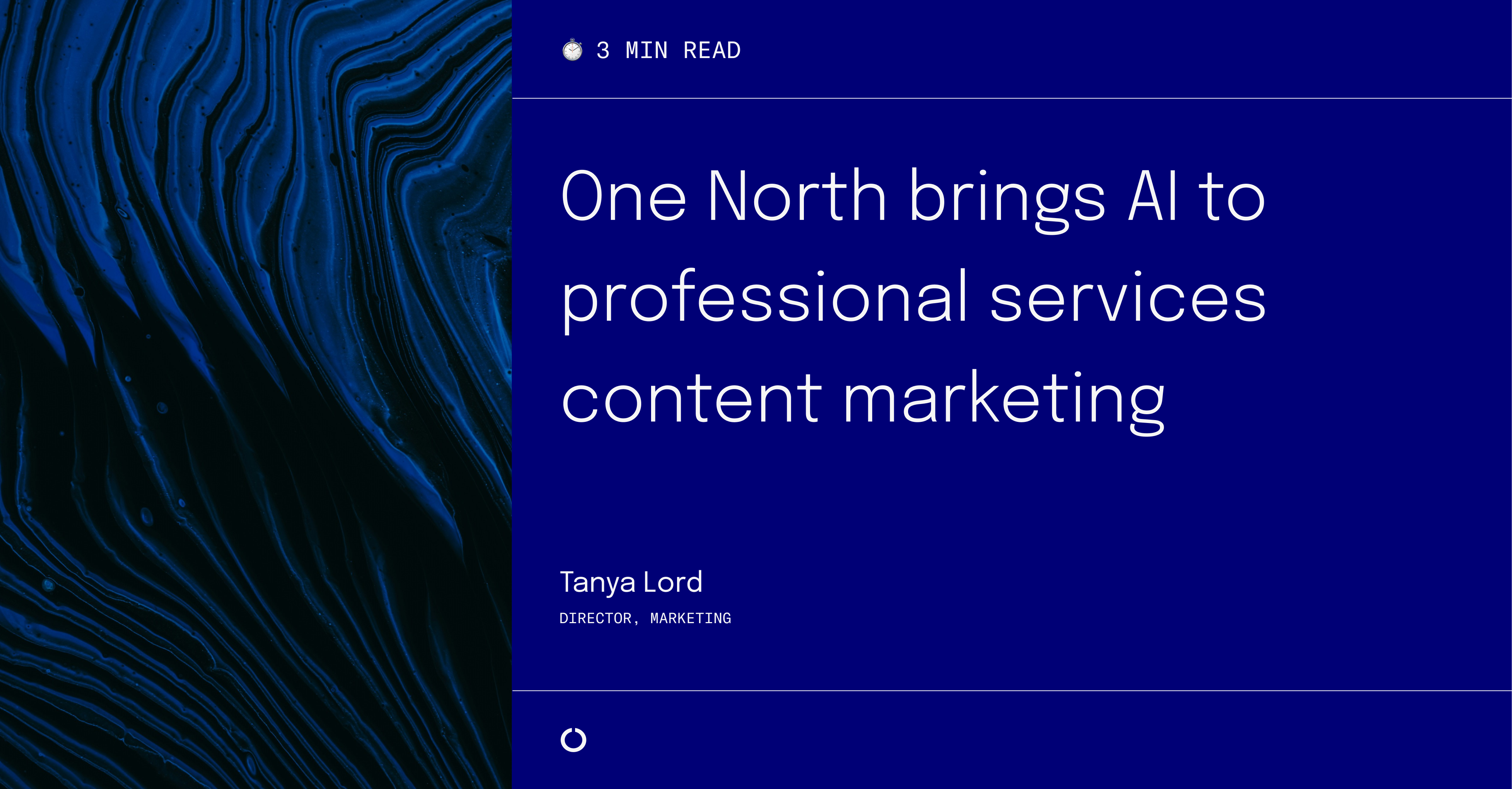 One North brings AI to professional services content marketing ...