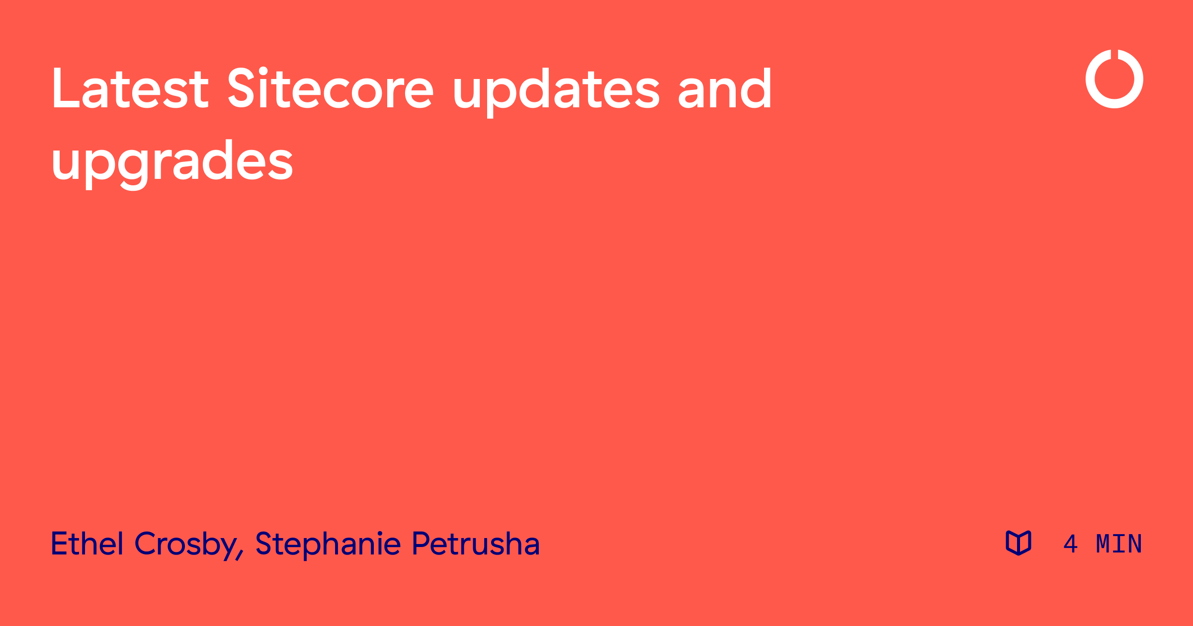 Latest Sitecore updates and upgrades | Insights & Events | One North